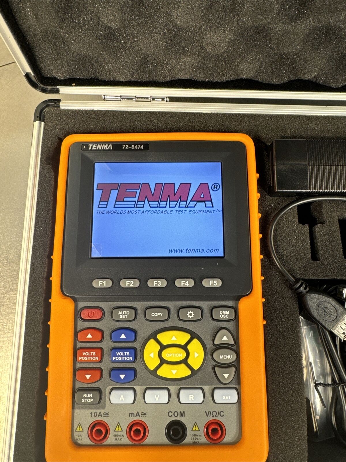 Tenma 72-8474 Portable Oscilloscope/Multimeter Combo w/case+accessorie ...