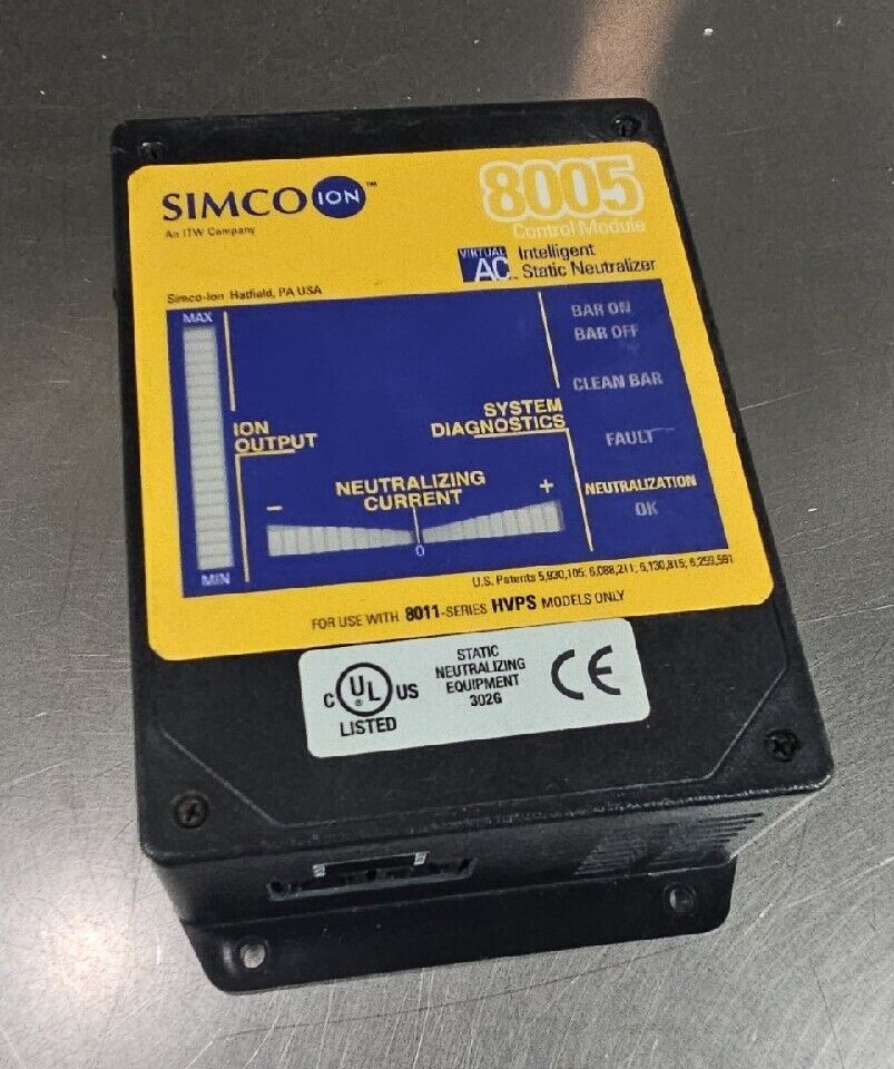 SIMCO 8005 INTELLIGENT STATIC NEUTRALIZER CONTROL MODULE 4014721. Loc ...