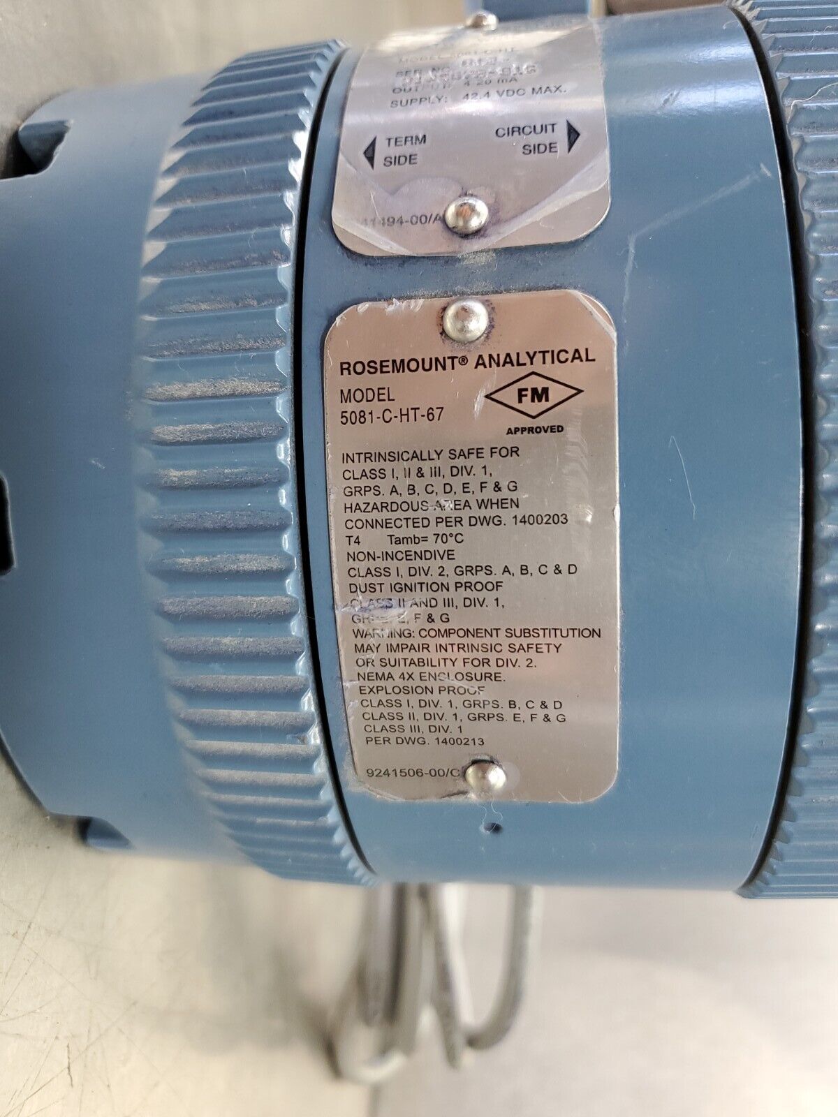 Rosemount Analytical 5081-C-HT-67 Digital Valve Controller. 6F ...