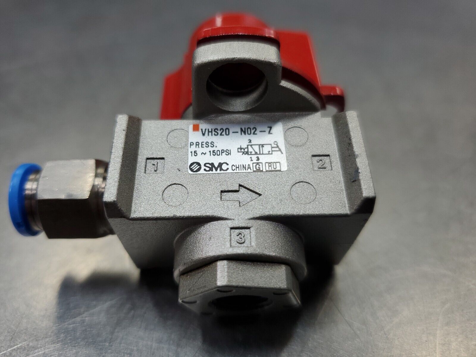 SMC VHS20-N02-Z 3-Port 15-150 PSI Lock Out Valve. 6D – Palmetto Automation Inc.