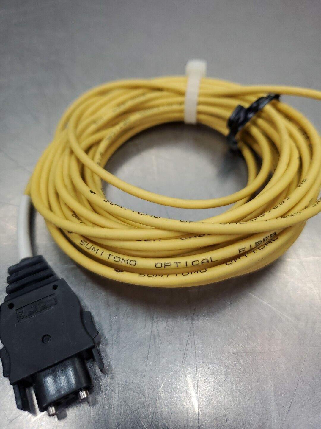 Sumitomo 5-Meter Optical Fiber Cable w/Mitsubishi CS-DL-72 Connectors ...
