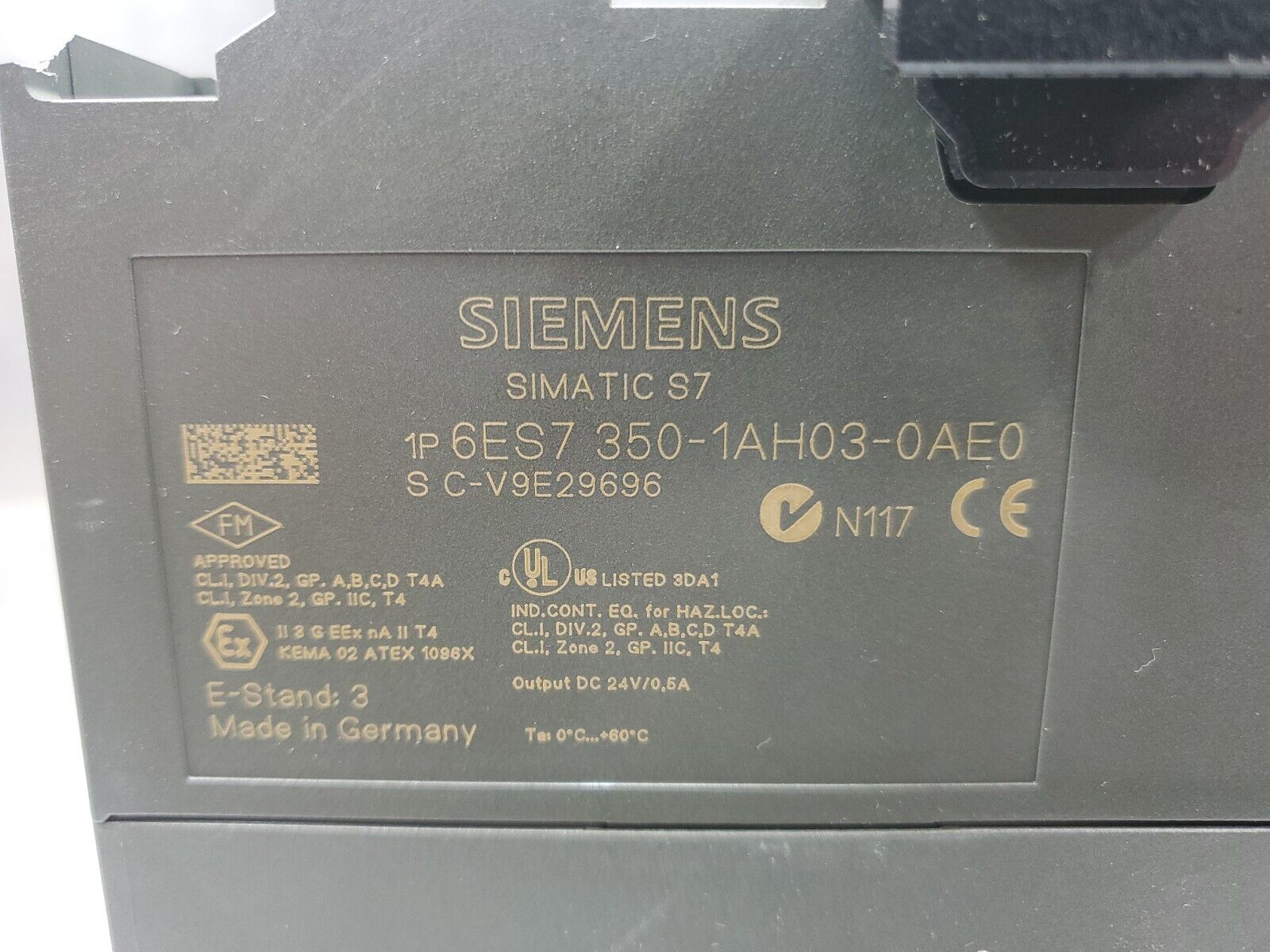 Siemens SIMATIC S7 6ES7 350-1AH03-0AE0 FM350 Counter Module. 3D-28 ...