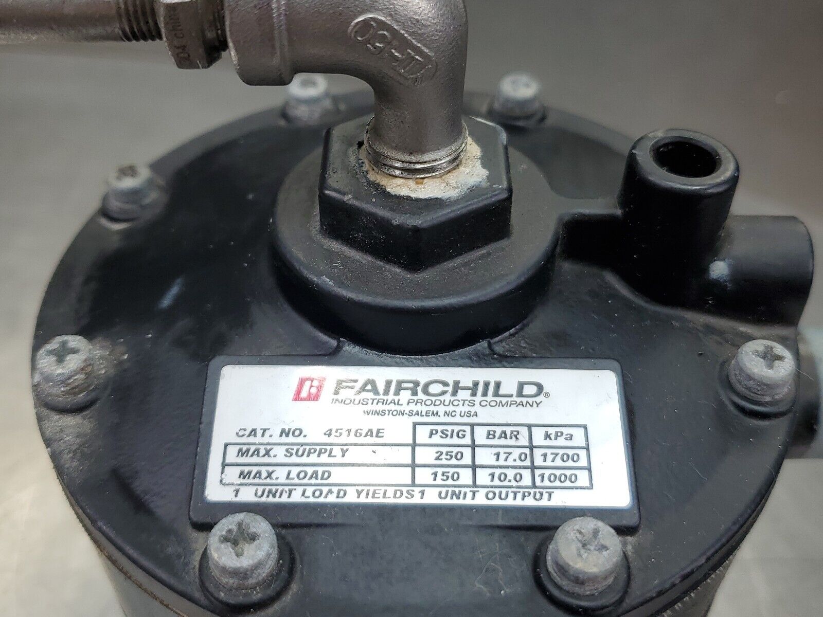 Fairchild - Cat No 4516AE Pneumatic Filter Module. 6E-21 – Palmetto ...