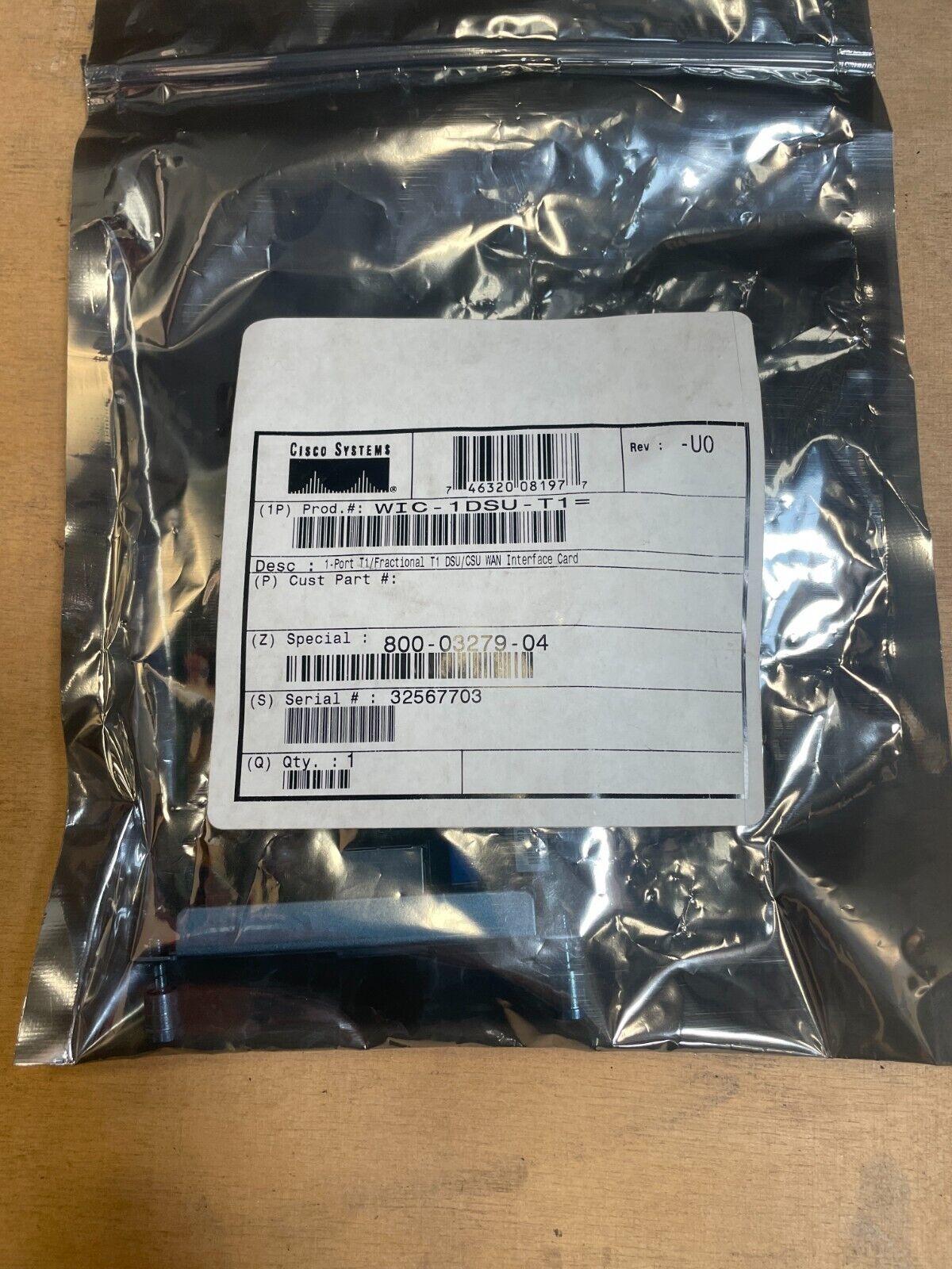 Cisco System WIIC-1DSU-t1= Versio 2 T1 DSU/CSU WAN Data Interface Card ...