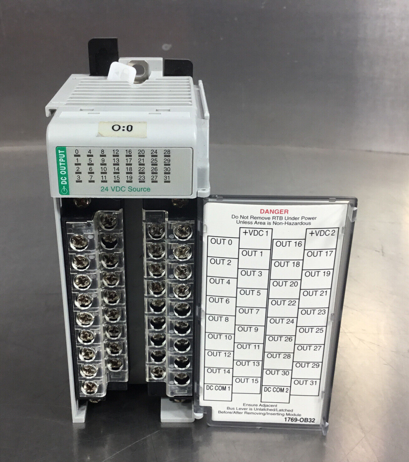 ALLEN BRADLEY 1769-OB32 /A COMPACT I/O 32 PT. SOURCING OUTPUT MODULE 3 ...
