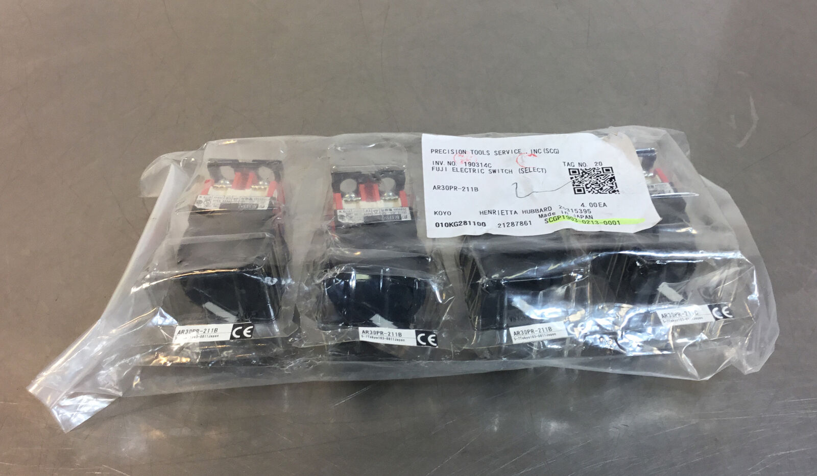 Fuji Electric AR30PR-2 Select button switch AR30PR-211B 4H – Palmetto ...