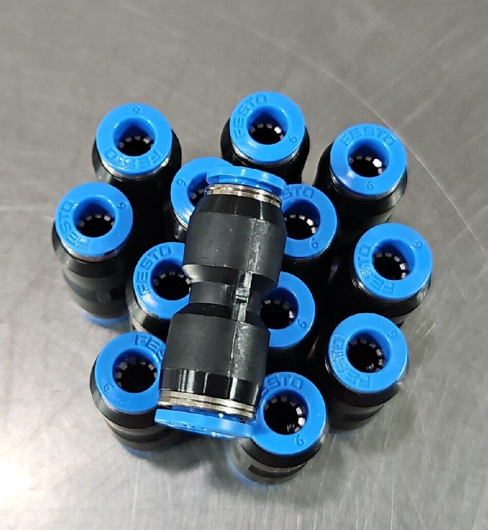 Festo Quick Connect 8x6 Straight Through Connectors - Lot of 13 Loc 6D ...