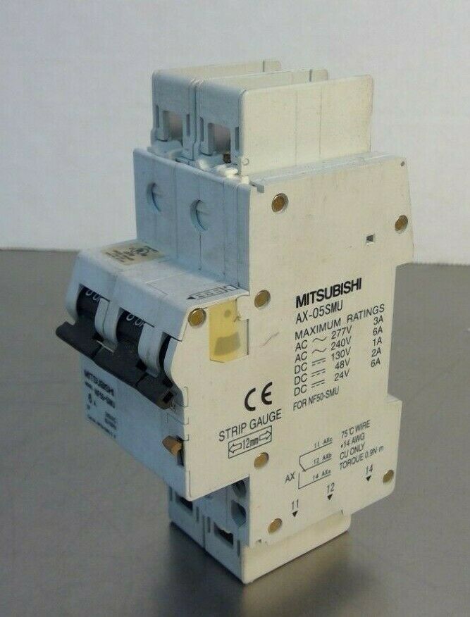 Mitsubishi Electric - NF50-SMU 2 6 - 2P 6A No-Fuse Breaker - AX-05SMU ...