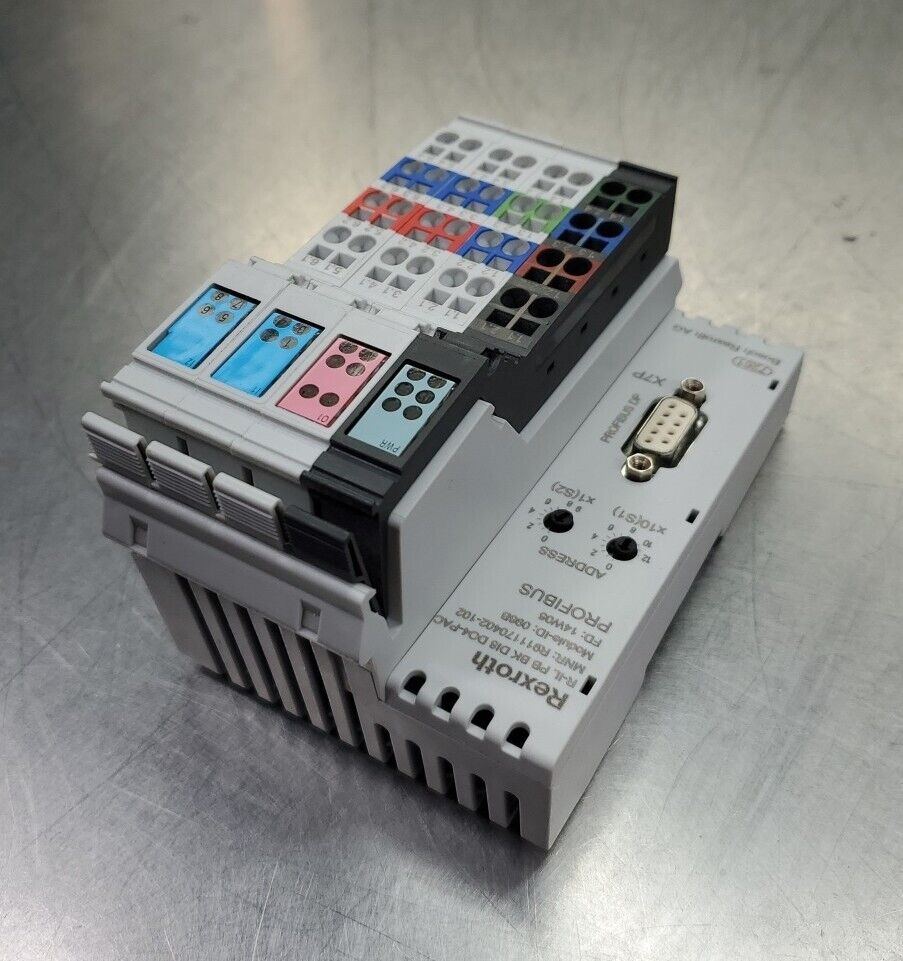 Rexroth R-IL PB BK DI8 DO4-PAC MNR:R911170402-102 Profibus Module. 3C ...
