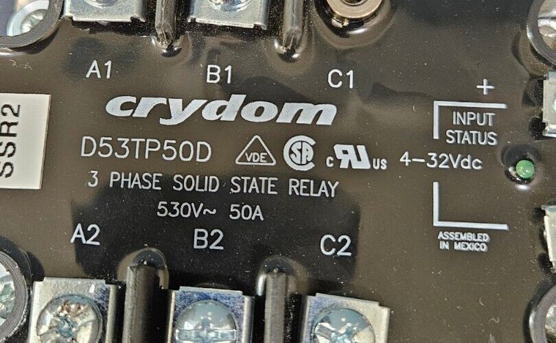 Crydom D53TP50D 3-Phase 50A/530V Solid State Relay - Black. Loc3E-19 ...