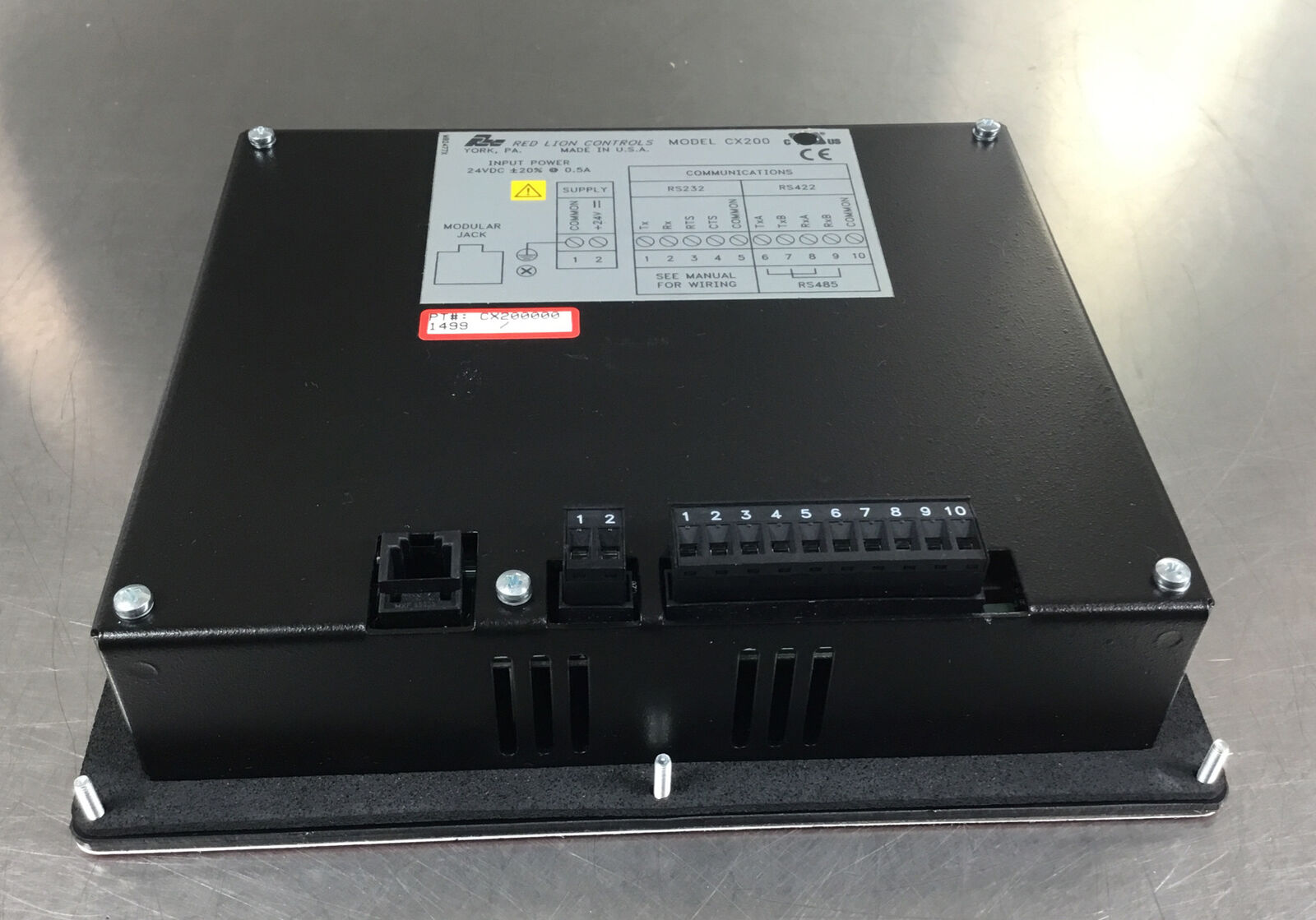 RED LION CONTROLS CX200000 Control Panel 24VDC 2C – Palmetto Automation ...