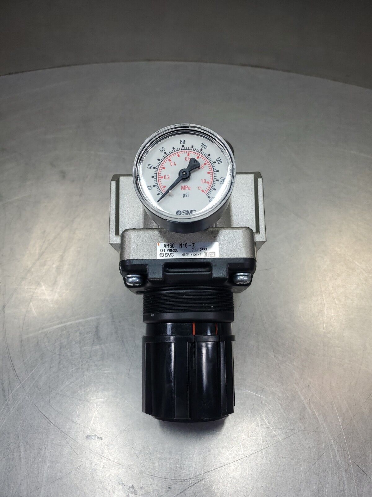 SMC AR60-N10-Z Set Press 7-125 PSI REGULATOR Module w/MOUNTING RAIL. 6 ...