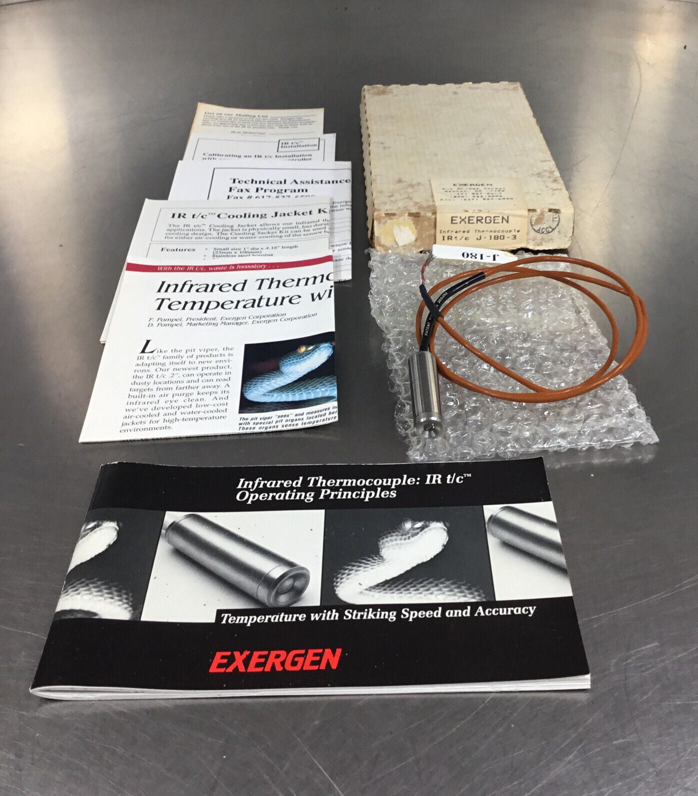 EXERGEN IR t/c -J-180F INFRARED THERMOCOUPLE 5D-9 – Palmetto Automation ...