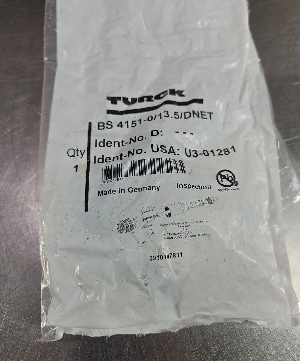 TURCK BS 4151-0/13.5/DNET Connector Module Loc5E-18 – Palmetto ...