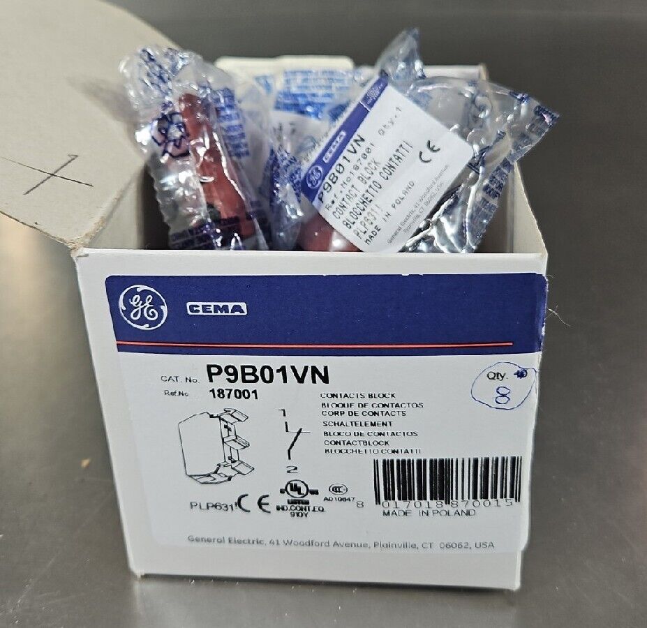 GE P9B01VN Contactor Modules - QTY 9 Loc 4E-5 – Palmetto Automation Inc.