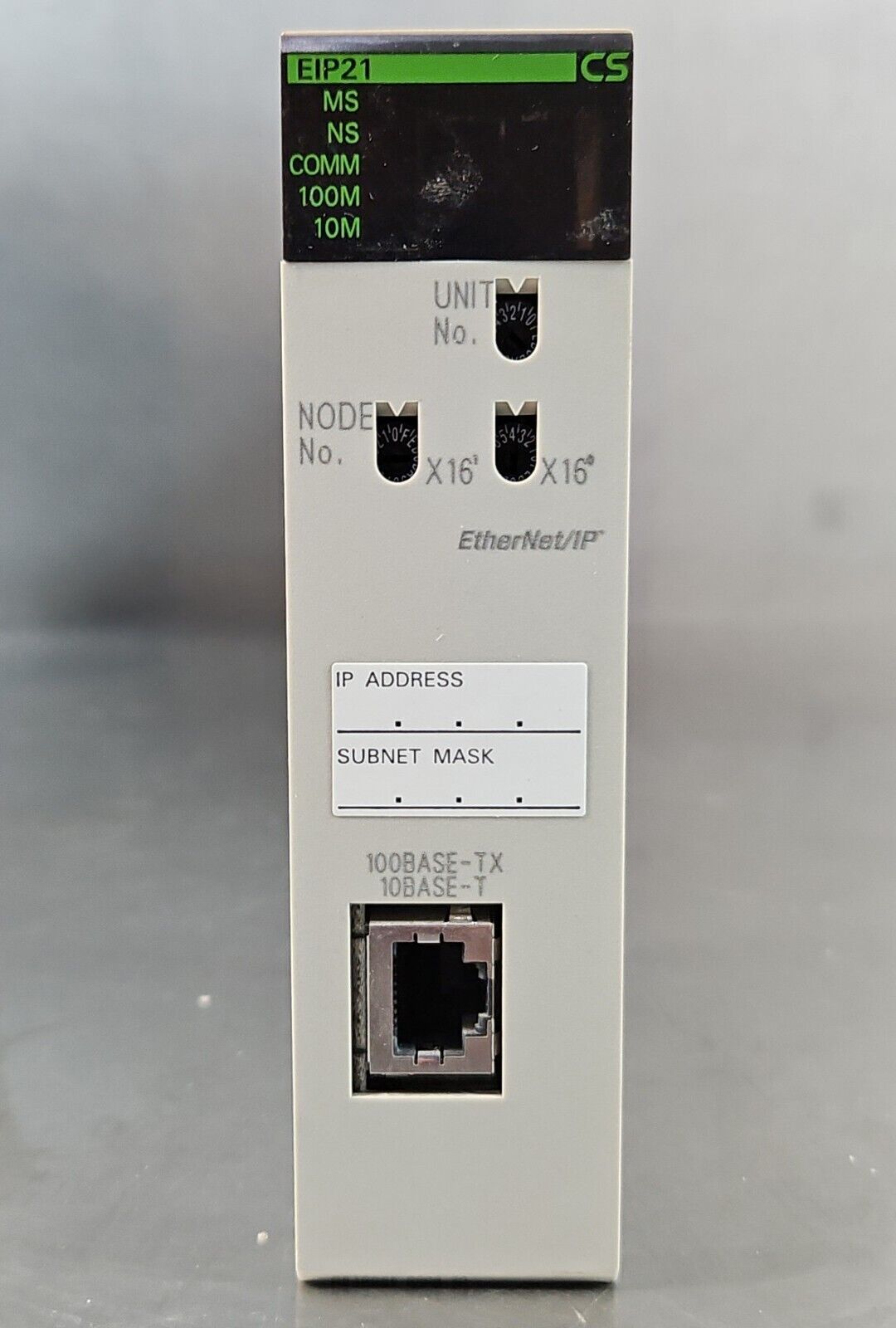 Omron CS1W-EIP21 EtherNet/IP Module 3C-18 – Palmetto Automation Inc.