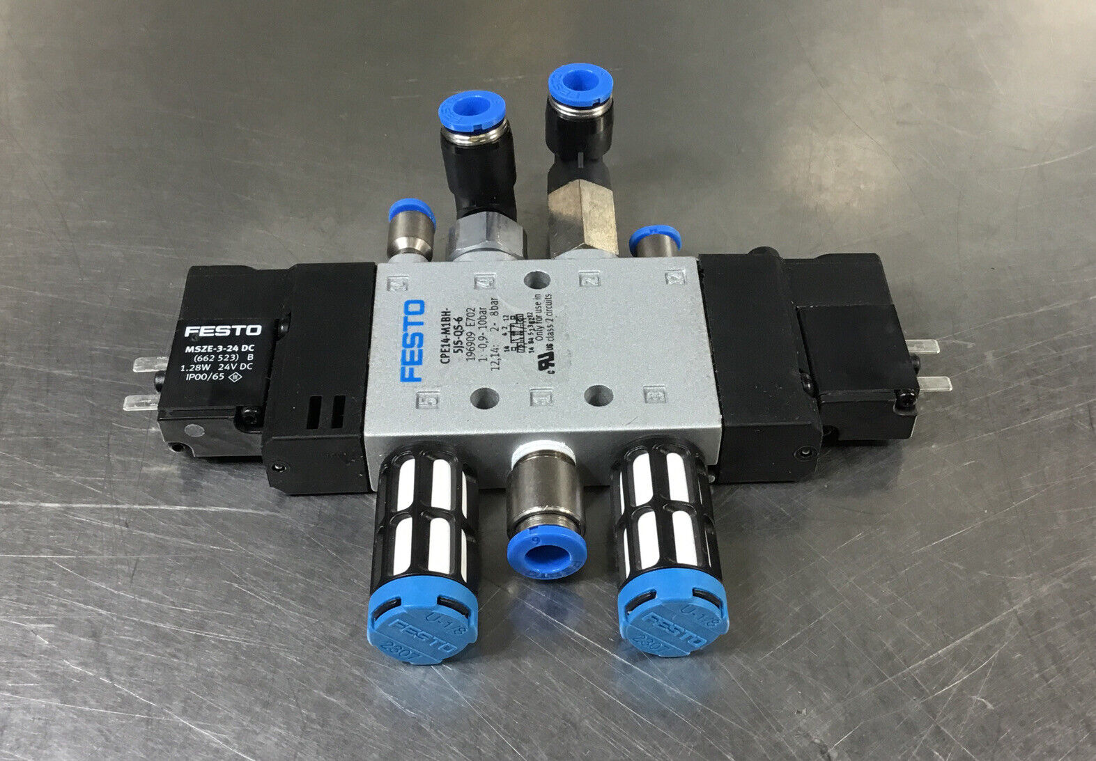 Festo CPE14-M1BH-5JS-QS-6 196909 solenoid valve 6C – Palmetto Automation Inc.