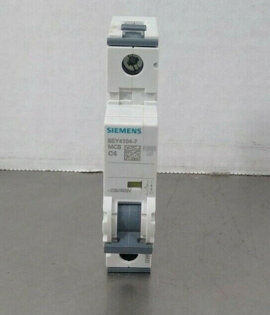 Siemens 5SY4104-7 MCB C4, 230/400V Circuit Breaker 4E-5 – Palmetto Automation Inc.