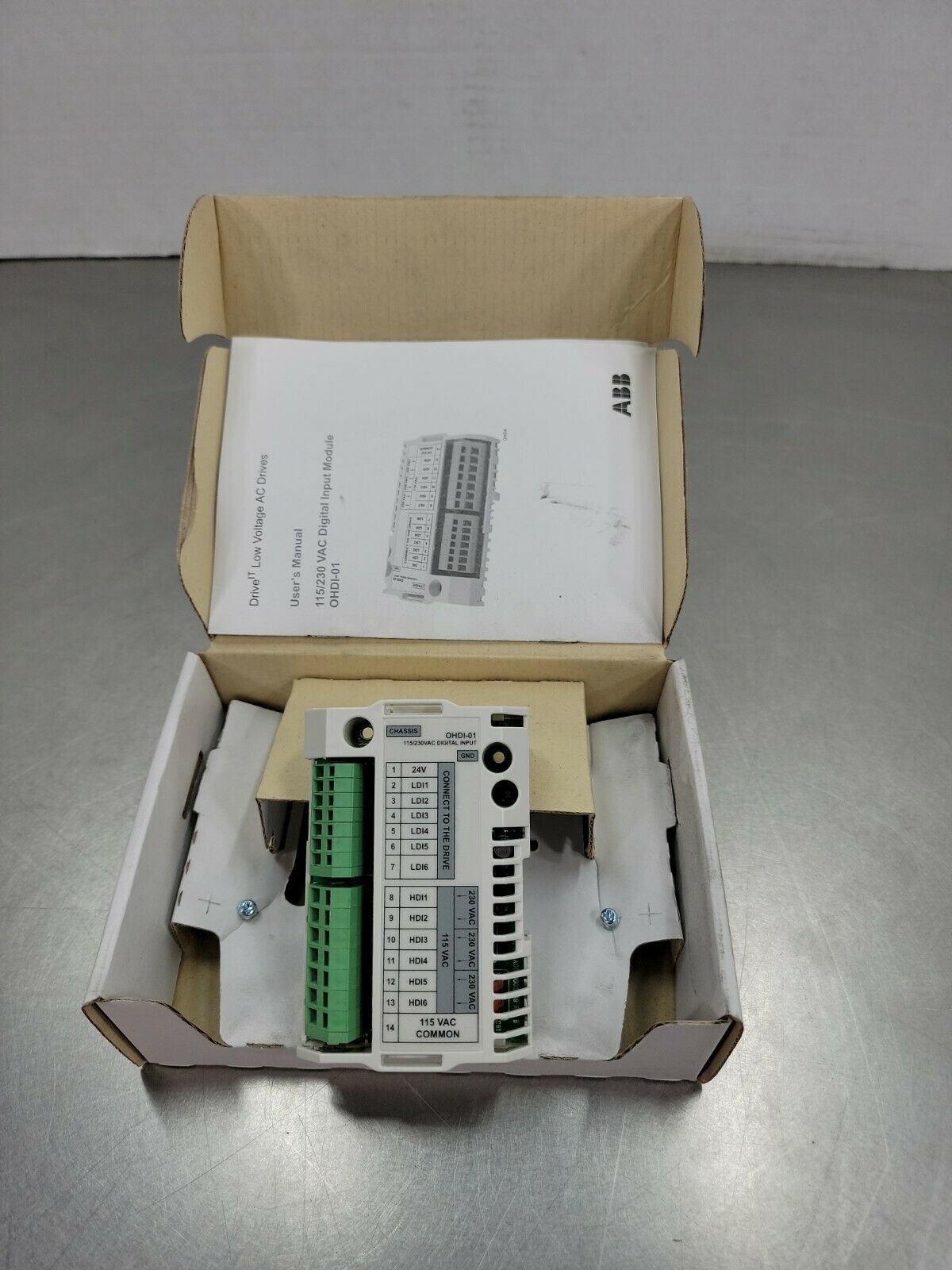 NEW ABB OHDI-01-KIT DIGITAL INPUT MODULE REV.F OHDI01KIT. Loc1A ...