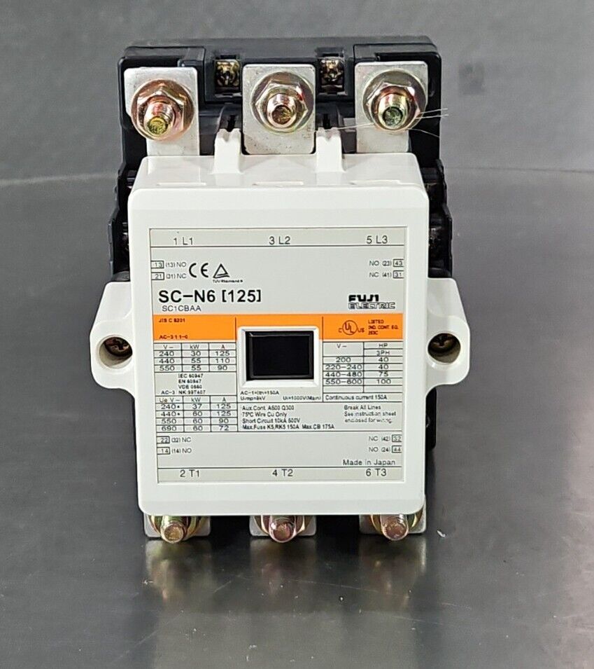 Fuji Electric SC-N6 (SC1CBAA-125) Magnetic Contactor. 4D-26 – Palmetto Automation Inc.
