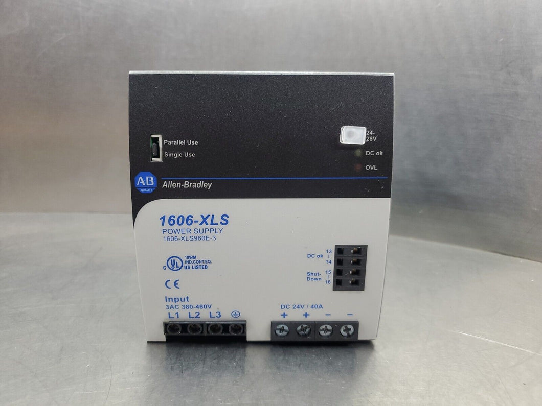 ALLEN BRADLEY 1606-XLS960E-3 Ser. A 24V 40A Power Supply. 4H – Palmetto ...