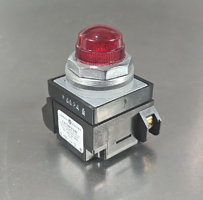 GE CR104PLG87R Lamp Socket - Red. Loc 4E-6 – Palmetto Automation Inc.