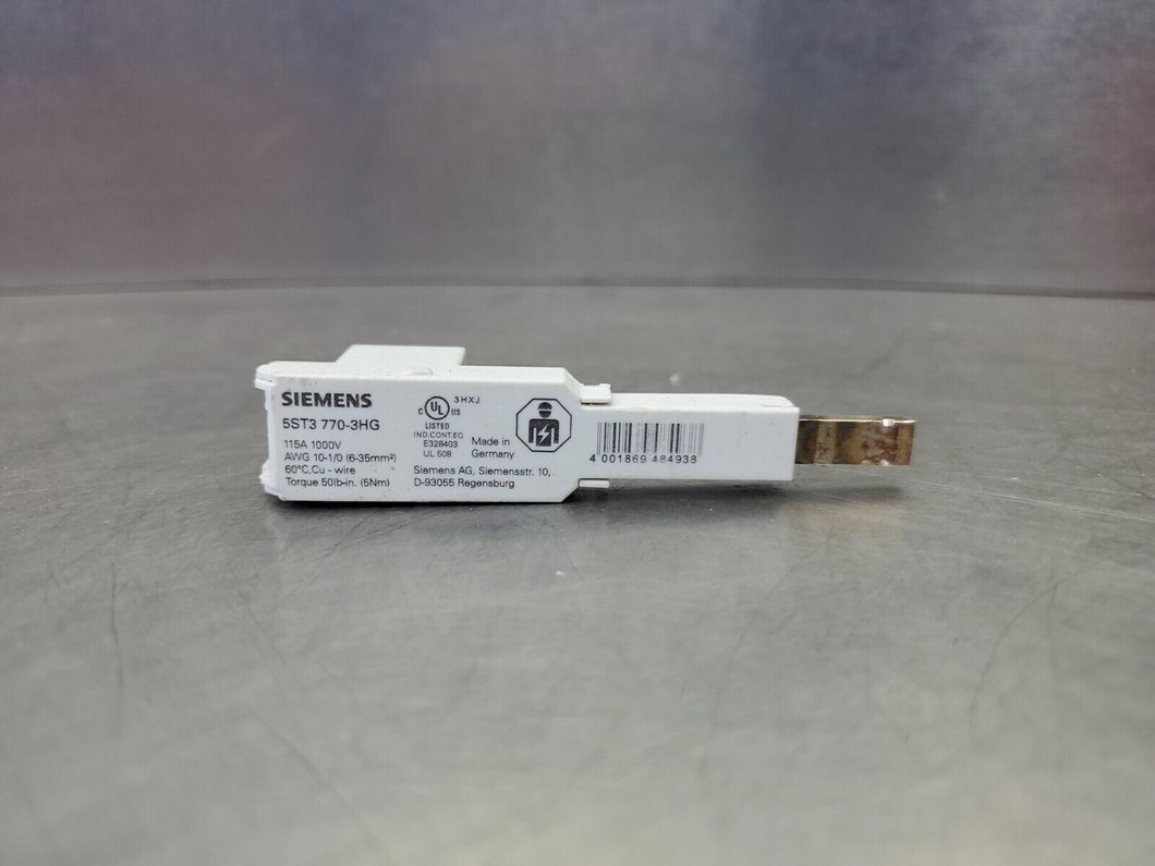 SIEMENS 5ST3 770-3HG 115A 1000V Connector Modular Terminal. 4E-22 ...