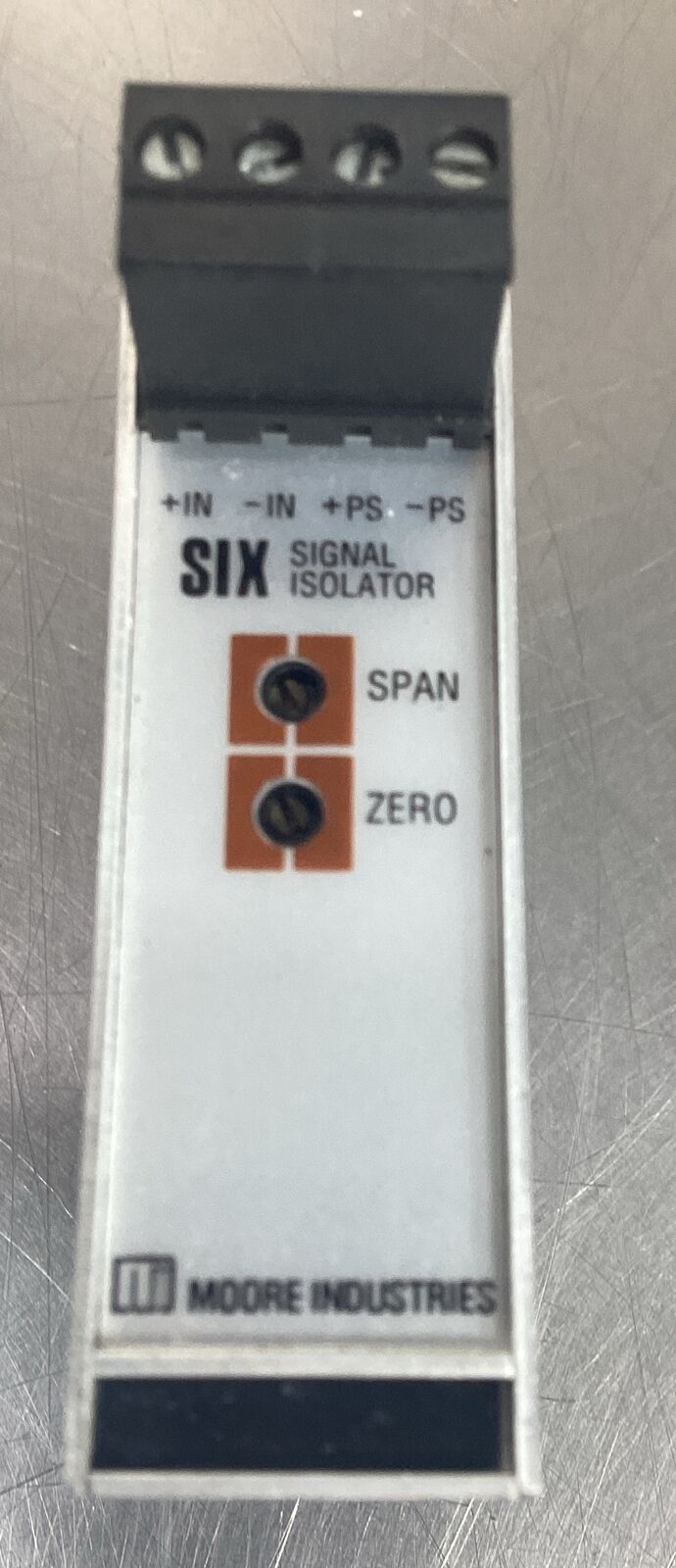 MOORE SIX/0-1MA/4-20MA/12-42DC-FA SIGNAL ISOLATOR Din Mount 3E-47 ...