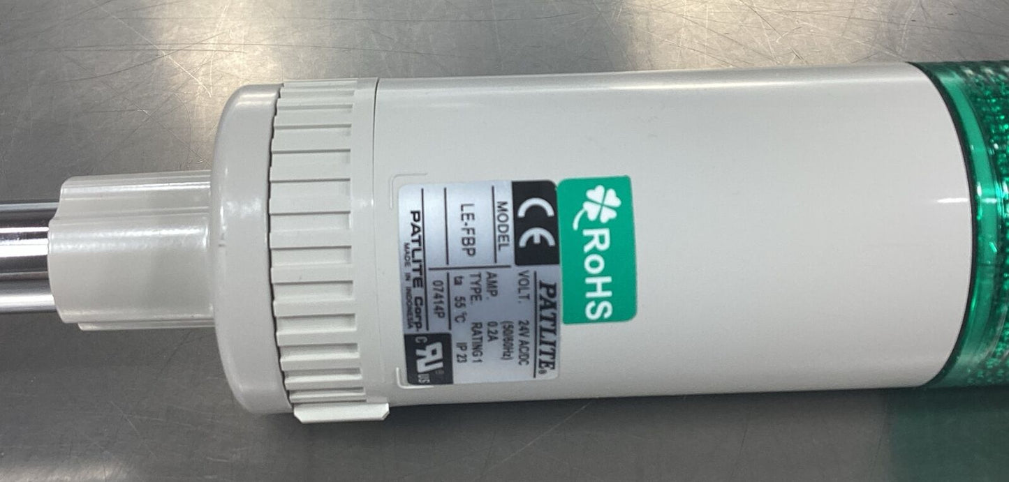 PATLITE LE-302FBP-RYG 3 Tier Tower Light AC/DC 24V 5B – Palmetto Automation Inc.