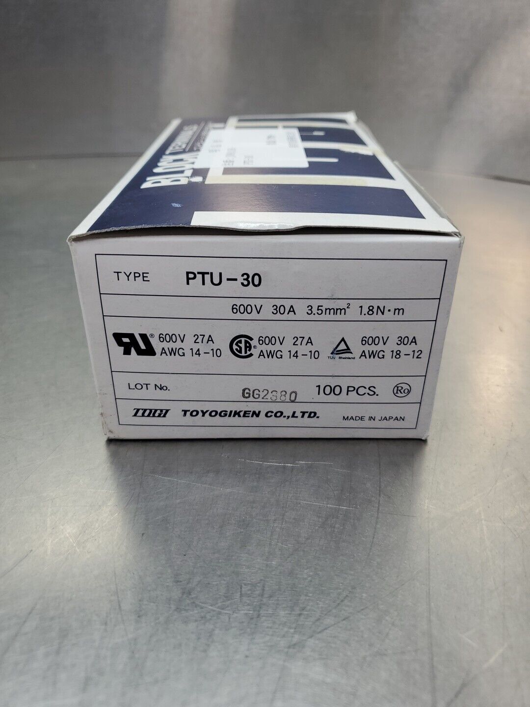 TOGI PTU-30 600V 30A Terminal Block. 4E-17 – Palmetto Automation Inc.