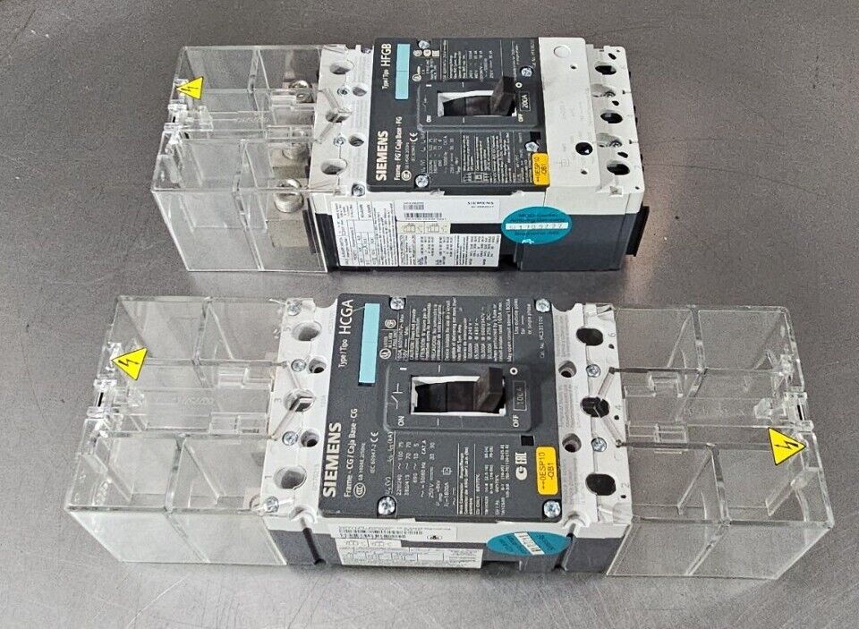 Siemens HFK3B200 Type HFGB Breaker (3 Pole, 200 Amp, 600 Volt). 4E-26 ...