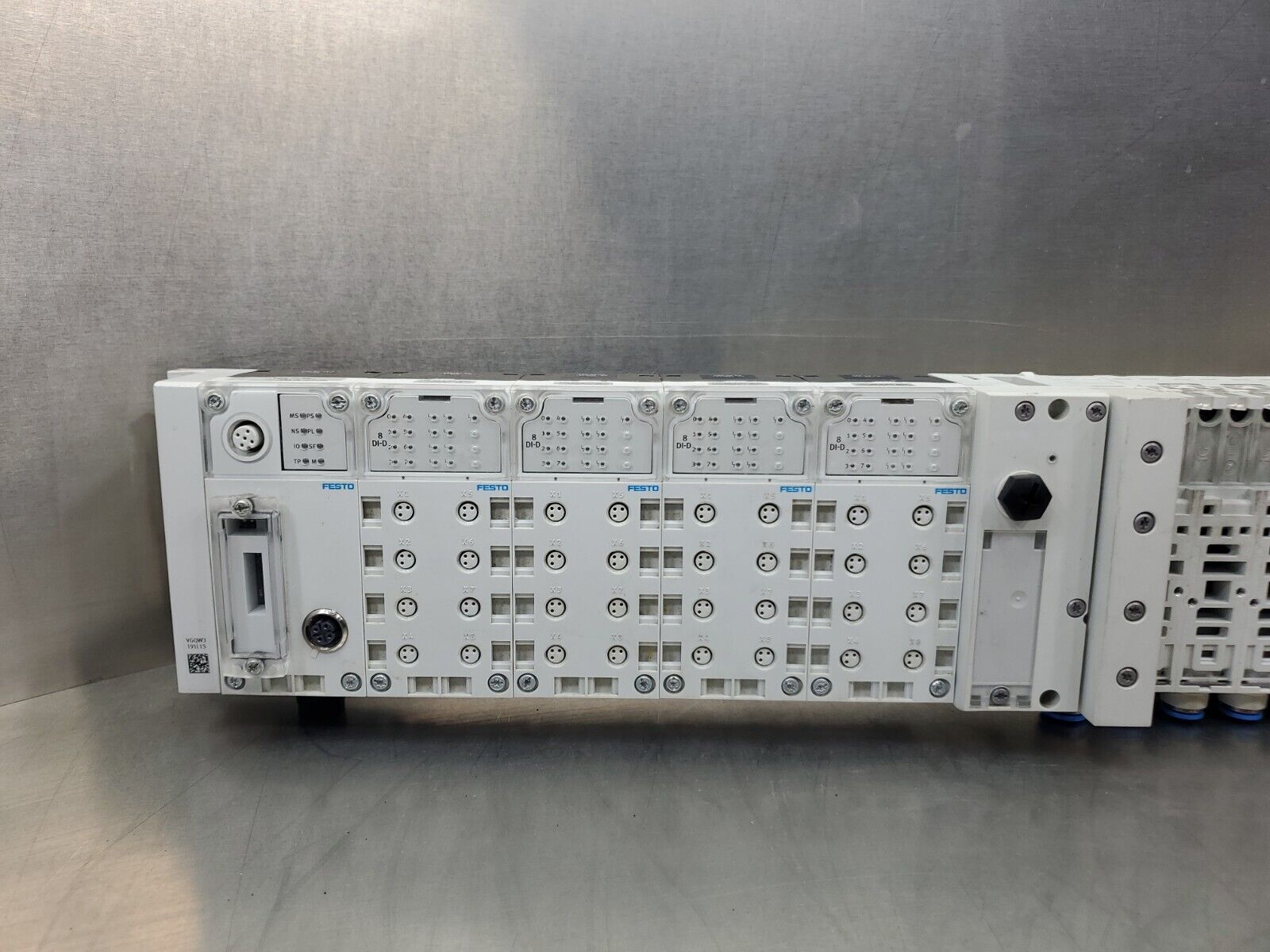FESTO MPAL-VI 569926/CPX-AB-8M8-3POL 12 VALVE TERMINAL CONTROLLER. 6E ...
