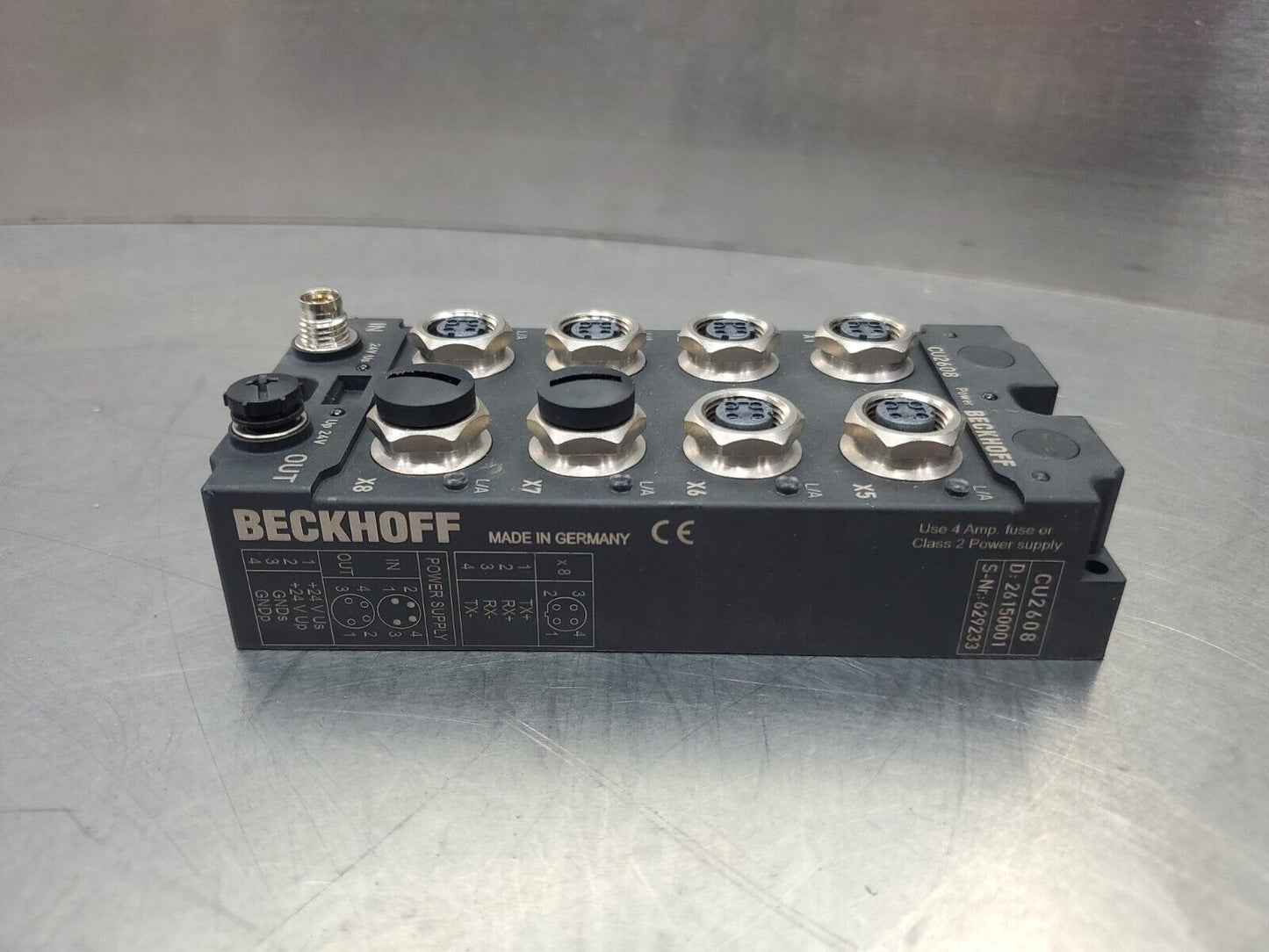 Beckhoff CU2608 24V Connector Block Module. 3E-27 – Palmetto Automation ...