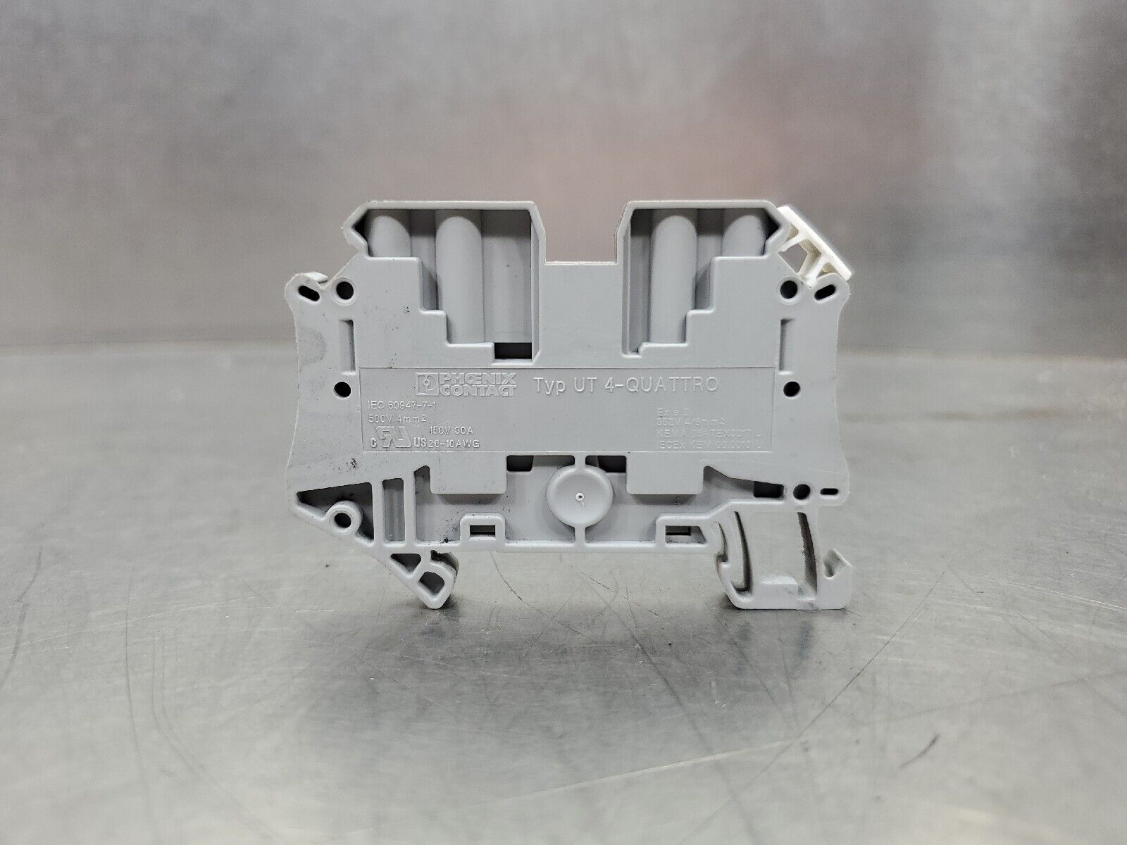 Phoenix Contact Typ UT 4-QUATTRO Feed Through Terminal Block. 4D-8 ...
