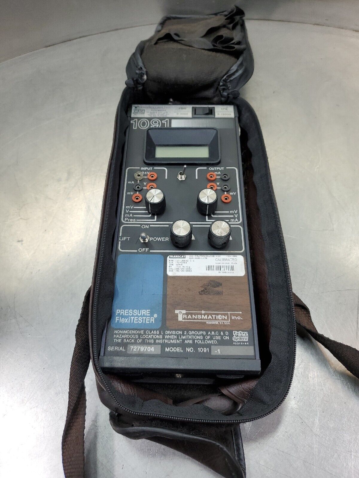 TRANSMATION 1091-1 Pressure FlexiTester Calibrator. 6E-19 – Palmetto ...