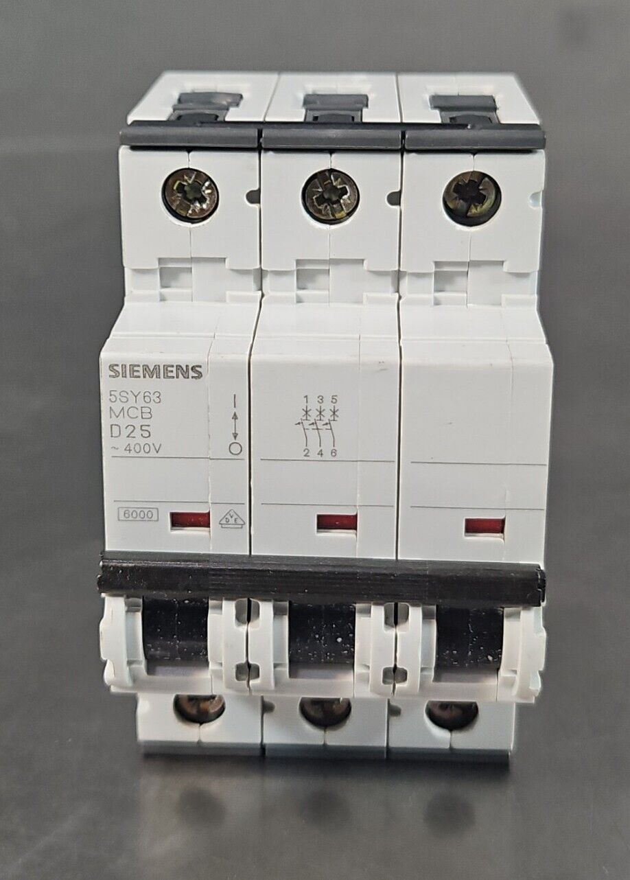 Siemens 5SY63 MCB D32 3-Pole Circuit Breaker. 4C-20 – Palmetto Automation Inc.