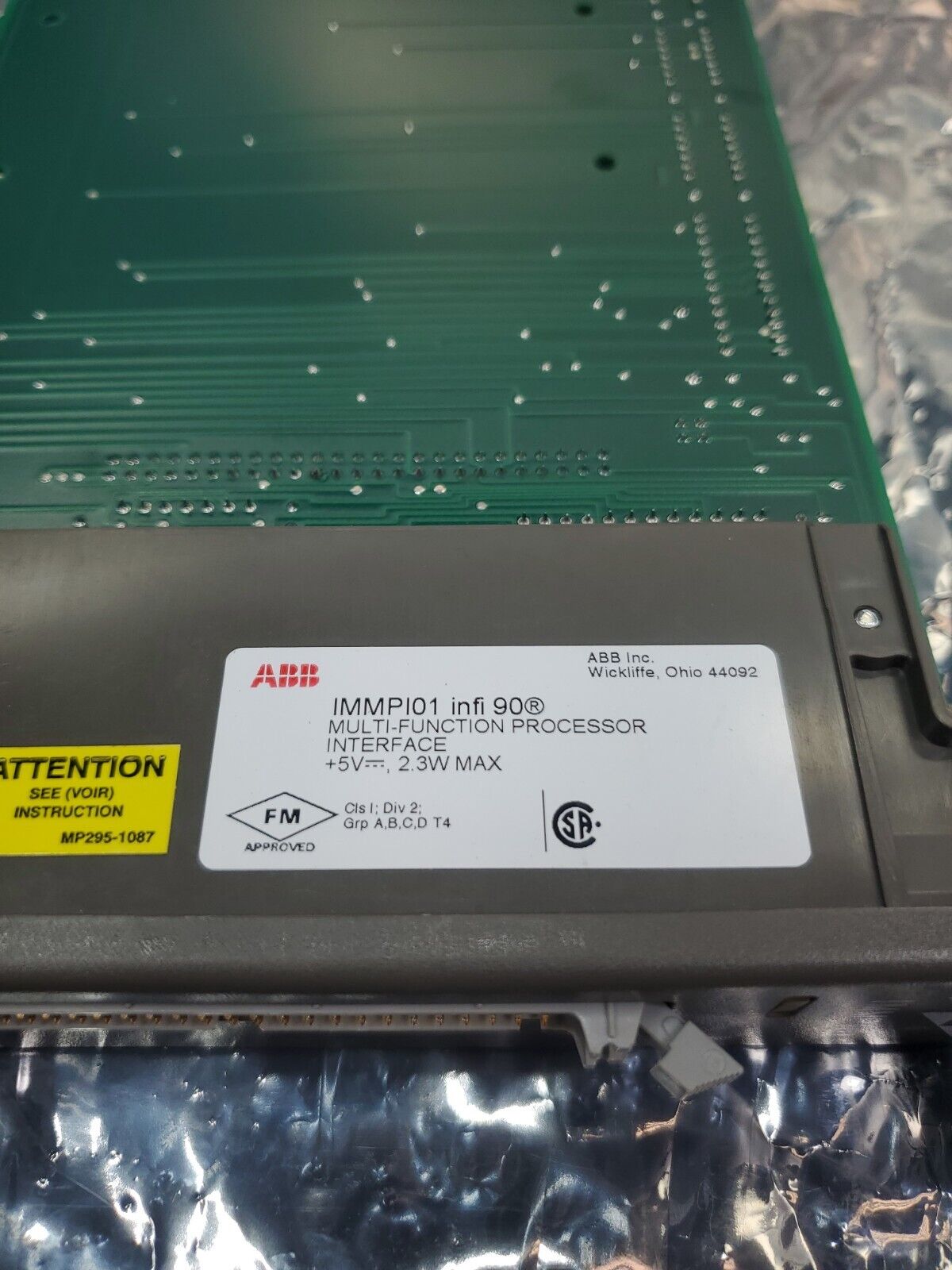 ABB IMMPI01 infi-90 Multi-Function Processor Interface Module. 3C-MS – Palmetto Automation Inc.