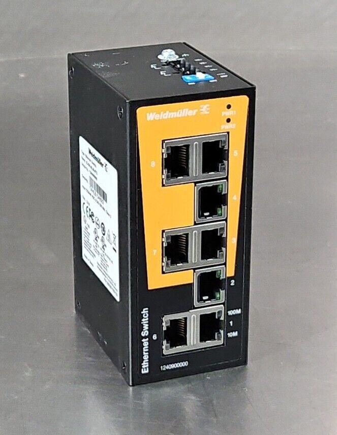 Weidmuller IE-SW-BL08-8TX Ethernet Switch. 3B-20 – Palmetto Automation Inc.