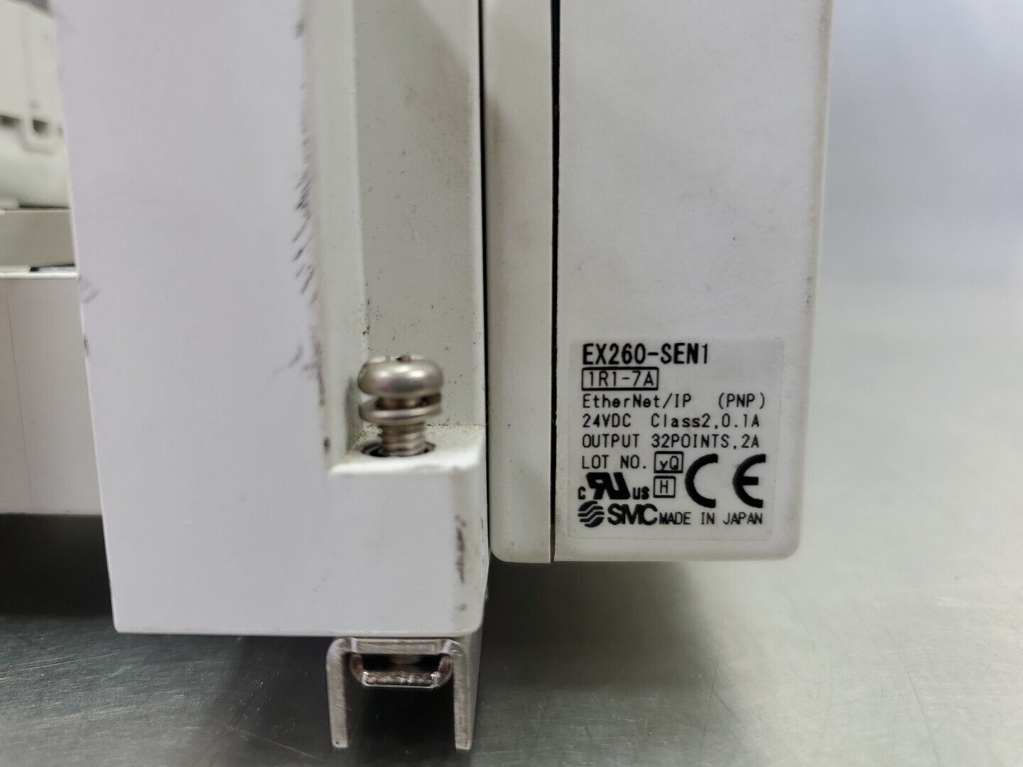 SMC EX260-SEN1 (1R1-7A) EtherNet Fieldbus System w/4-Slot Solenoid Rac ...