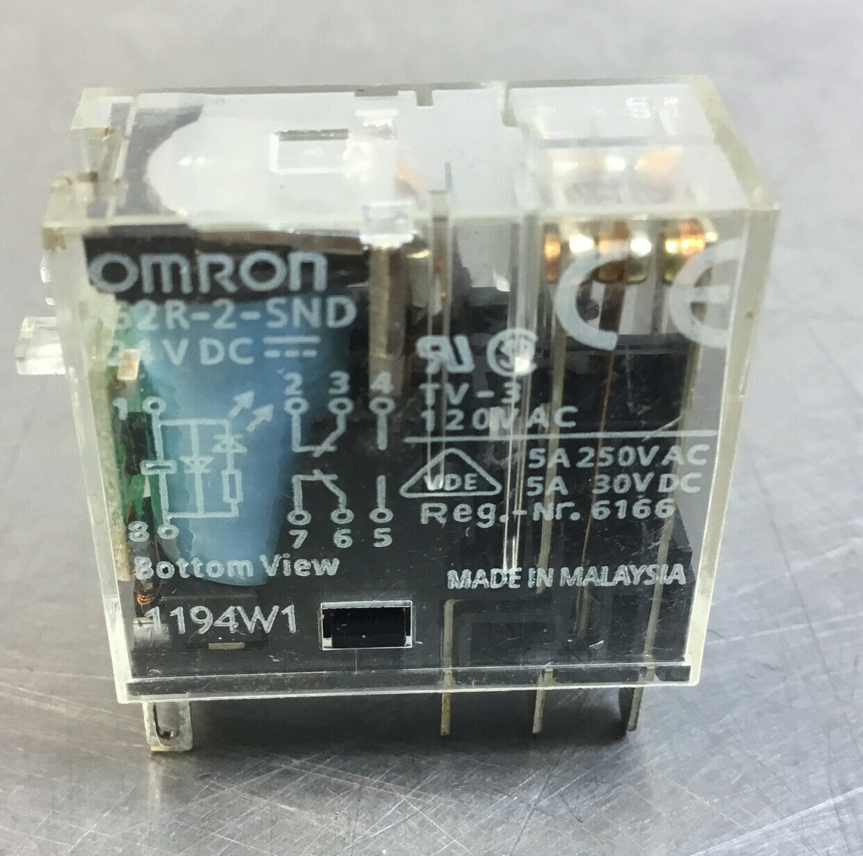 Omron G2R-2-SND 24VDC 5A 250VAC Power Relay 8 Pins 4C – Palmetto ...