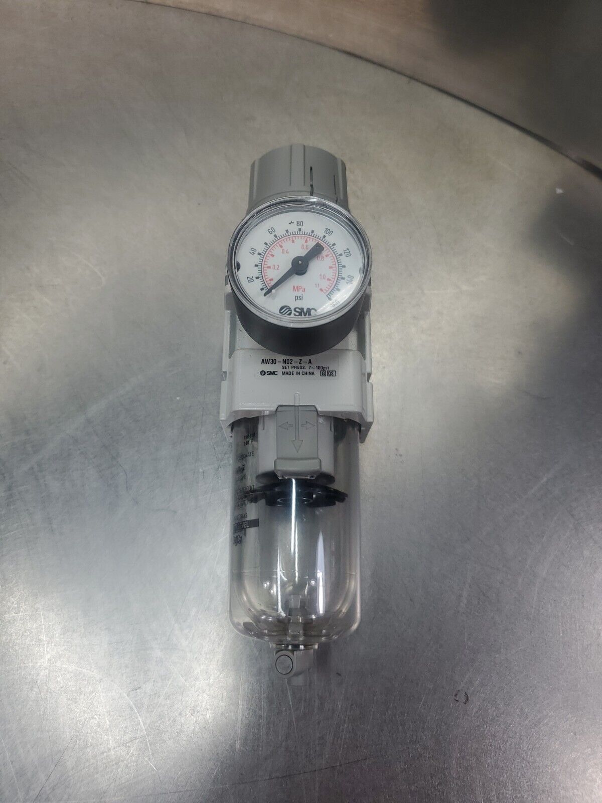 SMC AW30-N02-Z-A (Set Press. 7~100 psi) FILTER REGULATOR/LOCKOUT MODUL ...