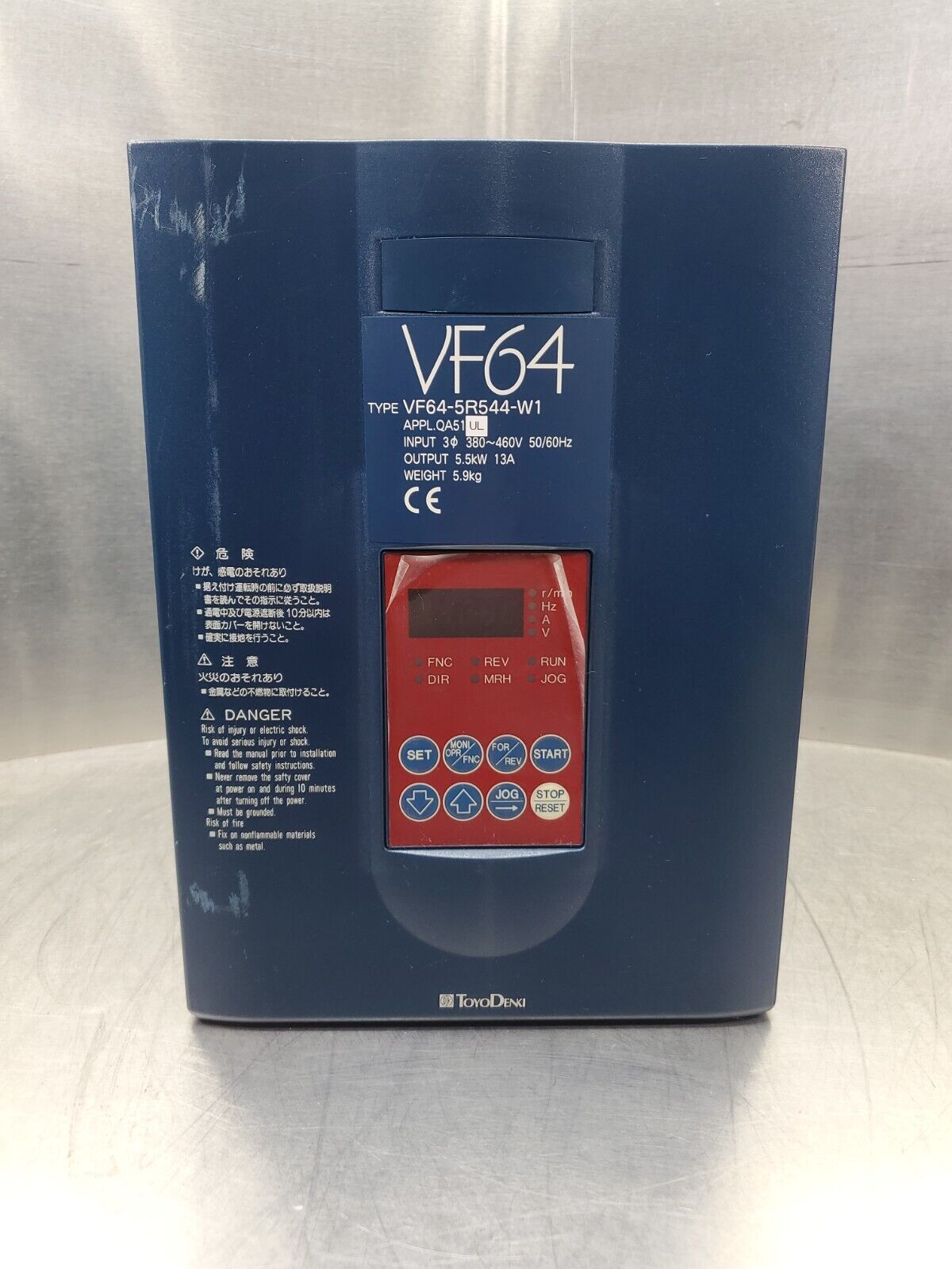 Toyo Denki VF64-5R44-W1 5.5kW 13A Inverter Drive. 1E – Palmetto ...