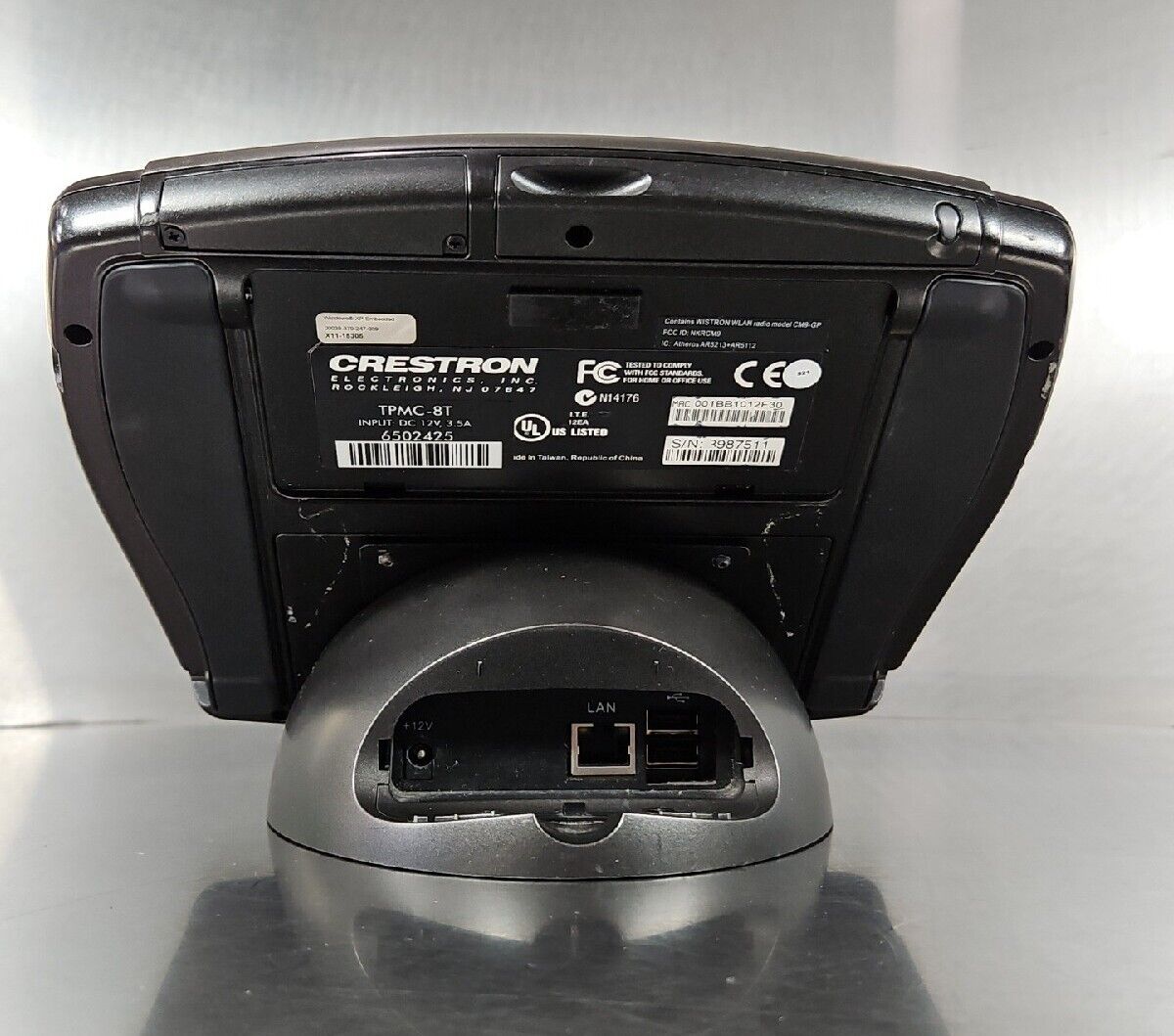 Crestron TPMC-8T 8.4" Table WiFi Touchpanel with Dock. Loc 2D ...