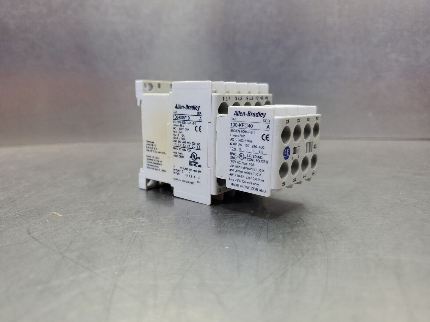Allen-Bradley 100-K05*10 Ser A Contactor w/100-KFC40 Block. 4D-20 – Palmetto Automation Inc.