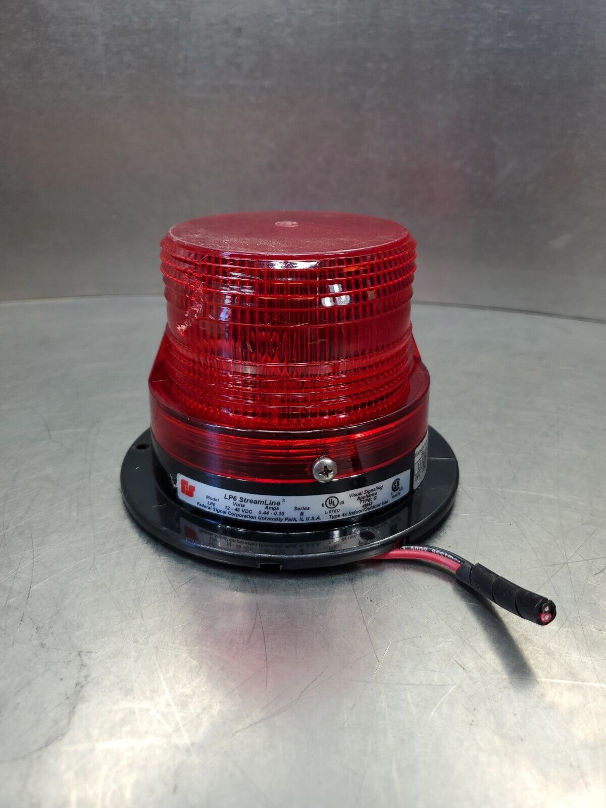 Federal Signal LP6 12-48VDC Streamline Low Profile Strobe Light - Ambe ...