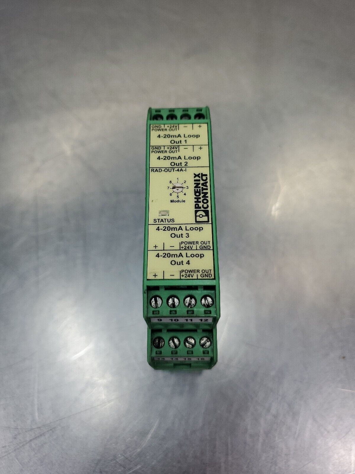 PHOENIX CONTACT RAD-OUT-4A-I 4-Channel 4-20mA Isolated Output Module ...