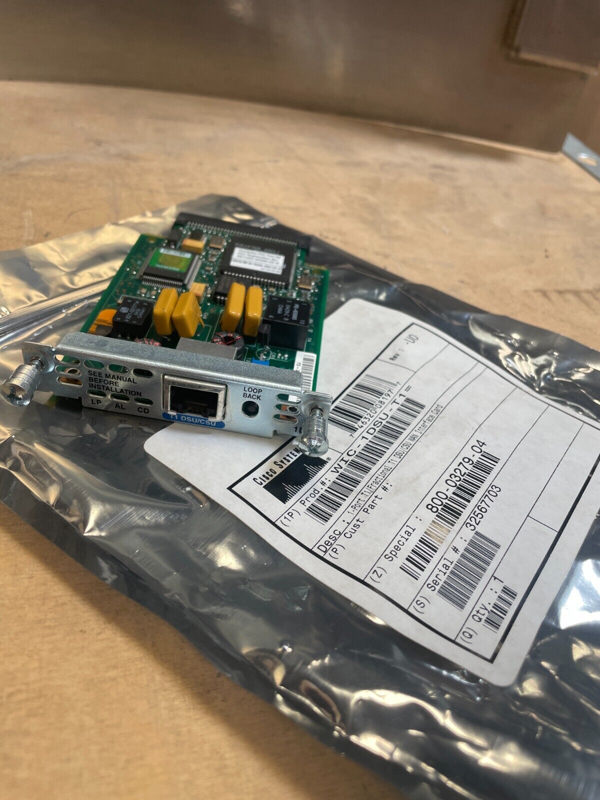 Cisco System WIIC-1DSU-t1= Versio 2 T1 DSU/CSU WAN Data Interface Card ...