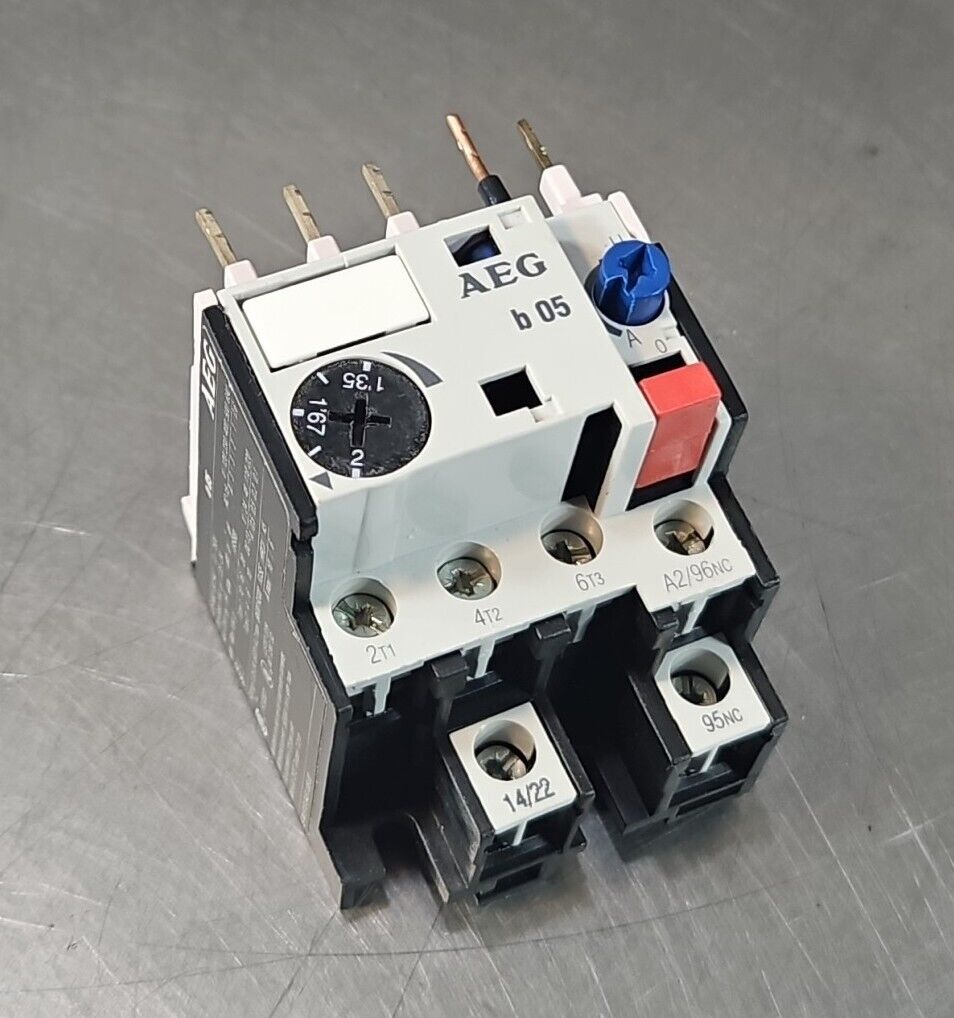 AEG 910-343-108-00 B05 THERMAL OVERLOAD RELAY 1.35-2A. Loc3E-37 ...