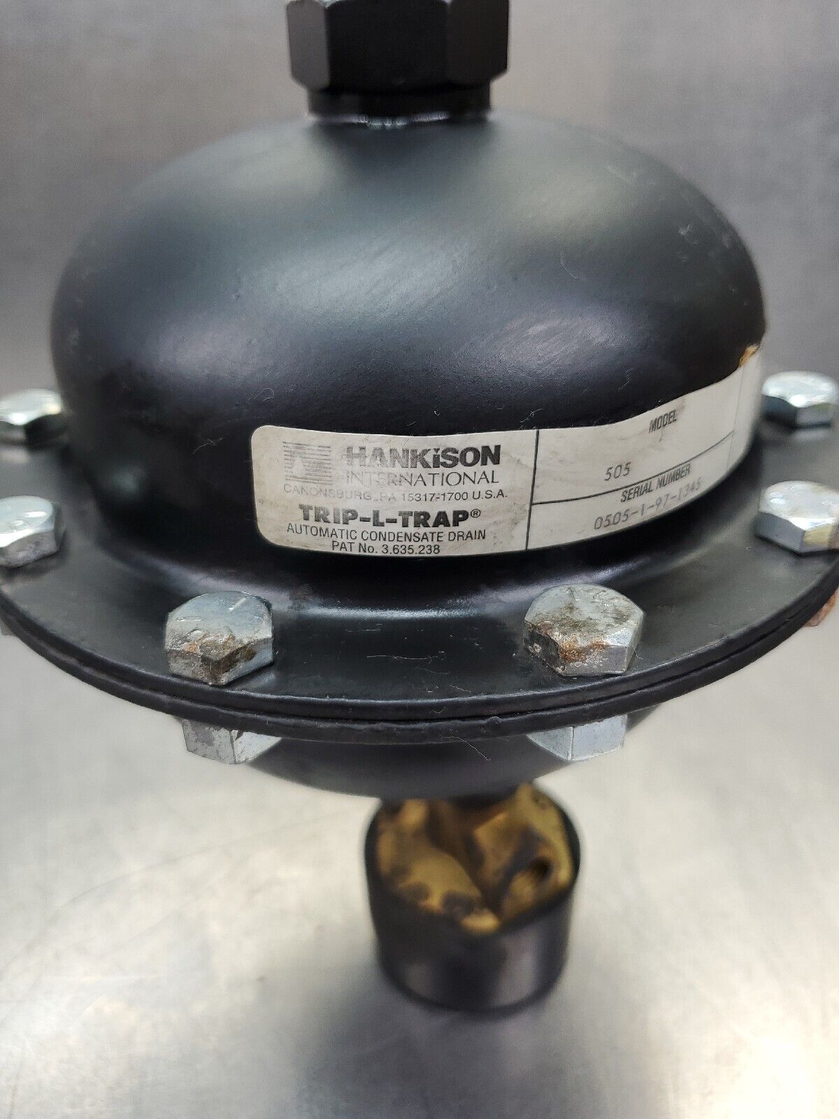 HANKISON TRIP-L-TRAP MODEL 505 AUTOMATIC DRAIN AIR COMPRESSOR. 6E-17 ...