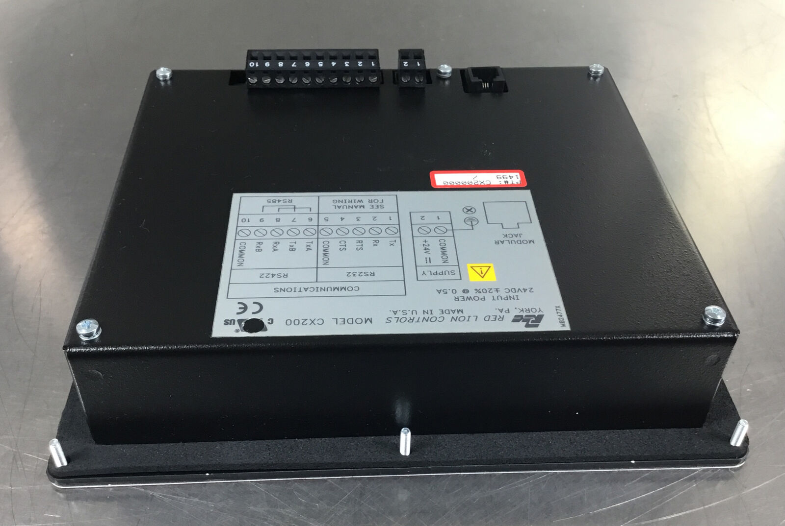 RED LION CONTROLS CX200000 Control Panel 24VDC 2C – Palmetto Automation ...